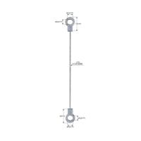 China Custom Pressed Steel Wire Rope Soft Lifting Sling With Hard Eye YW86529 for sale
