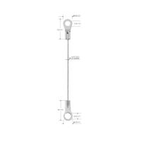 China Stamped Eyelet End Security Wire Rope Sling Galvanized Surfaced 7x7 YW86368 for sale