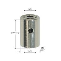 China 8mm Diameter Steel Ceiling Mounted Wire Rope Coupler Hanging System YW86264 for sale