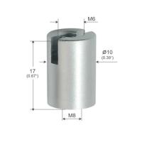 China M8 Ceiling Mounted Wire Hanging System Coupler Silver Surface Treatment YW86266 for sale