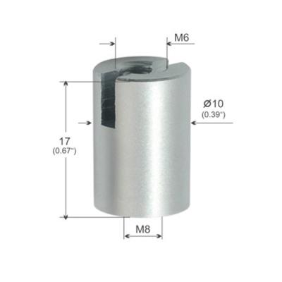 China M8 Ceiling Mounted Wire Hanging System Coupler Silver Surface Treatment YW86266 for sale