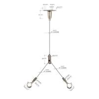 China LED Panel Lights Ceiling Cable Hanging Systems Copper Material Y-Fits YW86033 for sale