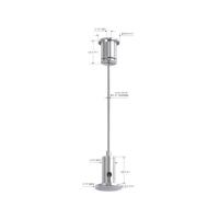 China Led Light Wire Suspension Kit Brass Plated Nickel With A Round Slider YW86333 for sale