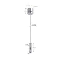 China Nickel Plated Copper Cable Suspension System With M4 Thread Gripper YW86341 for sale