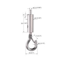 China Wire Gripper Hardware Spring Hook Pring Load For Acoustic Panel Kit YW86229 for sale