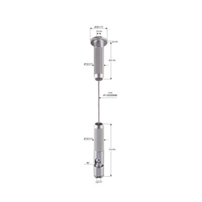 China Self Gripper Ceiling Hanging Kits Suspension System For Wine Cabinet YW86454 for sale