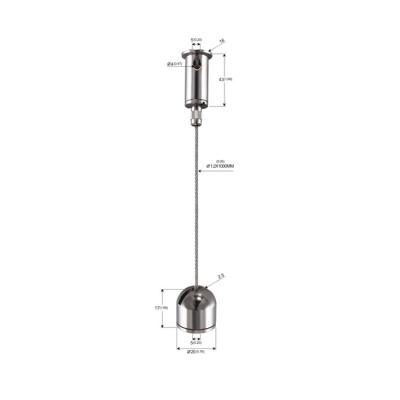 China 1.2mm Cable Swingable Self Gripper Ceiling Hanging Kits Suspension System YW86456 for sale