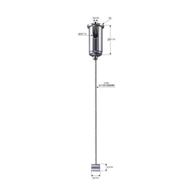 China Led Round Ceiling Light Hanging Kits With A Elliptical Terminal YW86458 for sale