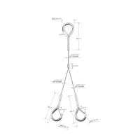 China None Adjustable Cable Led Panel Light Suspension Kit With Three Hooks YW86362 for sale