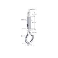 China Grip Hook Saftey Cap Magic Brass+Iron Material For Aircraft Cable YW86415 for sale