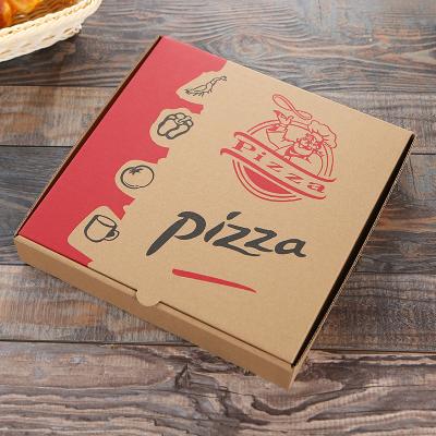 China Biodegradable Customize Different Shapes Of Corrugated Cardboard Food Grade Pizza Box Design Your Own Print Caja Para for sale