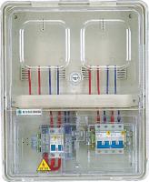 China 2 Positions Surface Mounted Electric Meter Box  With Transparent Pc Door for sale