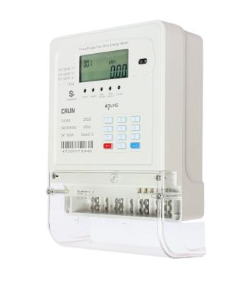 China 20 Digits Token Three Phase Energy Meters Low Credit Warning Tamper Protection STS Smart Energy Meter for sale