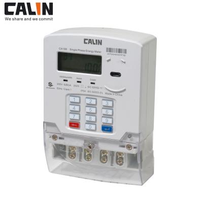 China Calin Single Phase Prepaid Energy Meter PLC/RF/GPRS Multi Tariff Microgrid System Minigrid Offgrid Class 1 Accuracy for Tanzania for sale