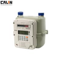 China Calin Prepaid Gas Meter LORA WAN Smart Gas Meter Prepaid Meter White Steel NB-IOT for Africa for sale