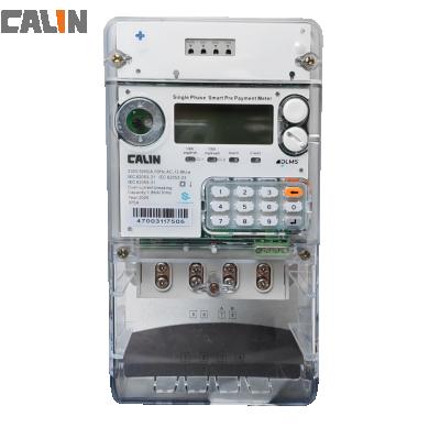 China Card Prepayment Wireless Electricity Meter ,  6 Digits Single Phase Kwh Meter for sale