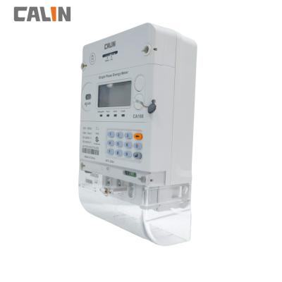 China Card Prepayment Single Phase Electric Meter , Surge Protection Wireless Power Meter for sale