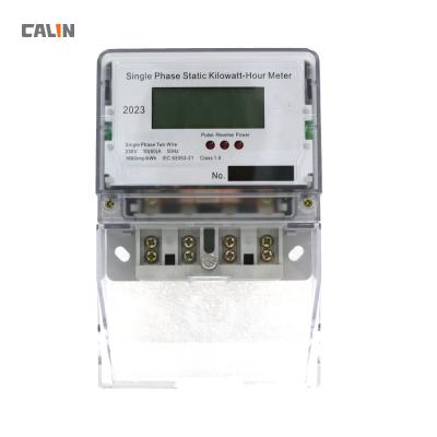 China Compact Mini Single Phase Electric Meter Extended Terminal Cover Killowatt Meter for sale