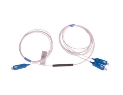 China Network Fiber Optic Spliter 1x2 2x2 LC SC FC ST Connectors With Steel Tube for sale