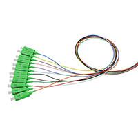 China 12 Color Sc Apc Pigtail For Fiber Optic Cable Simplex For FOS /PVC/LSZH for sale