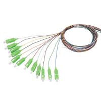 China 12 Color Sc Apc Pigtail For Fiber Optic Cable Simplex For FOS /PVC/LSZH for sale