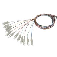 China Simplex OM1/OM2 SC Fiber Optic Pigtails Multimode 12 Colors for sale