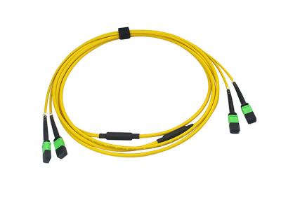 China 24core Mtp Mpo Fiber Patch Cable 3.0mm Single Jacket Or 4.6mm Double Jacket for sale