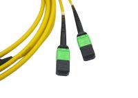 China 24core Mtp Mpo Fiber Patch Cable 3.0mm Single Jacket Or 4.6mm Double Jacket for sale