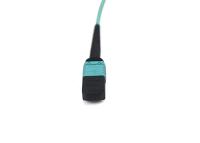 China MTP PC- MTP PC Truck Patch Cable for Date center  12core  OM3 OM4 Aqua 3.0mm single jacket or 4.6mm double jacket for sale