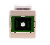 China Single Mode APC Simplex Fiber Optic Adapter SC/SC Keystone Wall Plate Insert for sale