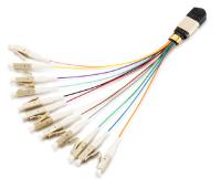 China Patch Panel LC Cassette MTP MPO Fiber Cable With HD Enclosure for sale
