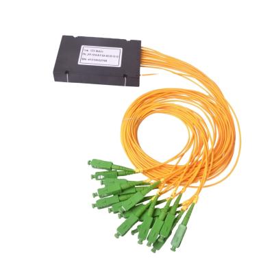 China ABS Box FTTH PLC Fiber Optic Cable Splitter 1x32 LC SC Connector for sale