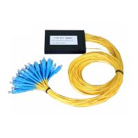 China ABS Box FTTH PLC Fiber Optic Cable Splitter 1x32 LC SC Connector for sale