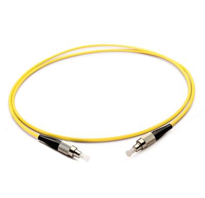 China Fiber Optic Patch Cord/ FC/UPC-FC/UPC/ Multimode/ OM2 /Simplex /3.0mm/ LSZH/ PVC/Yellow for sale