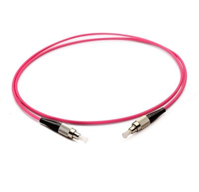 China 5m OM4 Multimode Fiber Jumpers FC UPC To FC UPC 3.0mm Cable Diameter for sale