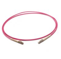 China Violet LSZH PVC OM4 Simplex 3.0mm Fiber Optic Patch Cable LC UPC To LC UPC for sale