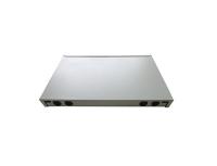 China RAL7035 1U Fiber Optic Patch Panel 19inch Size Slidable customized for sale