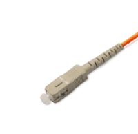 China OM1 Simplex 3.0mm Sc To Sc Multimode Fiber Patch Cable , Orange Uniboot Patch Cord for sale