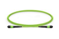 China Female To Female OM5 MTP MPO Fiber Cable 12 Fibers Type B Plenum OFNP for sale
