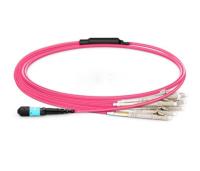 China Multimode 12 Core Om4 Fibre Cable Conversion 40G / 100G Transmission for sale