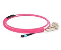 China Multimode 12 Core Om4 Fibre Cable Conversion 40G / 100G Transmission for sale