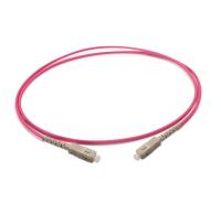 China SC UPC To SC UPC OM4 Fiber Optic Patch Cable 1m / 5m Length for sale