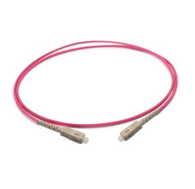 China SC UPC To SC UPC OM4 Fiber Optic Patch Cable 1m / 5m Length for sale