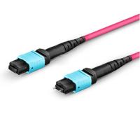 China Corning Patch Cords OM3 OM4 Multicore MTP / MPO Fiber Optic Jumper for sale