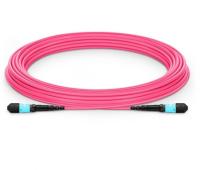 China Corning Patch Cords OM3 OM4 Multicore MTP / MPO Fiber Optic Jumper for sale