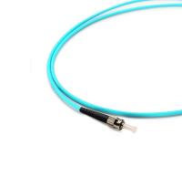 China Fiber Optic Patch Cord/ST/UPC-ST/UPC Multimode OM3/ Simplex/3.0mm/ LSZH/PVC/ Aqua for sale