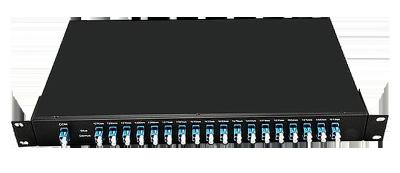 China LGX Box CWDM DWDM 16ch Multiplexer Demultiplexer With Monitor Port for sale