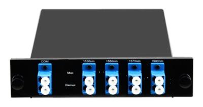 China Single Fiber LGX WDM Device 1470nm-1530nm Single Fiber 4 Channel Cwdm Mux for sale