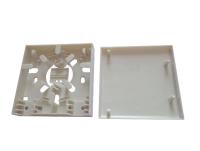China ABS Plastic Fiber Optic Faceplate , Indoor 2C Sc Fiber Wall Plate for sale