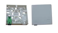China ABS Plastic Fiber Optic Faceplate , Indoor 2C Sc Fiber Wall Plate for sale